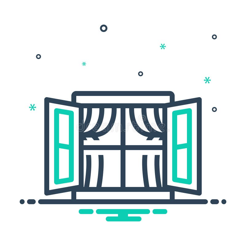 Mix Icon for Window, Skylight and Spiracle Stock Vector - Illustration ...