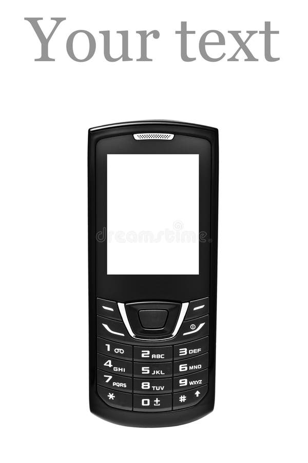 Black mobile phone stock photo. Image of organizer, black - 16574678