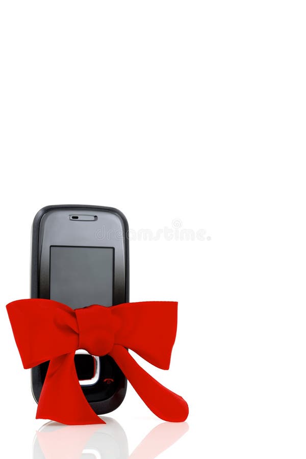 Mobile Cell Phone Christmas Present Gift Editorial Stock Photo - Image ...