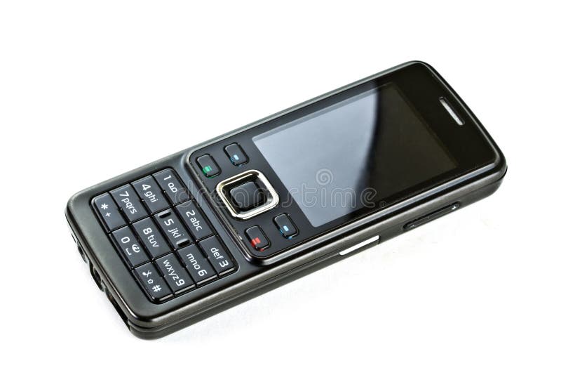 Black mobile phone stock image. Image of technology, mobile - 17899477