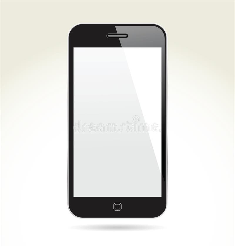 Black Mobile phone stock illustration. Illustration of display - 54684552