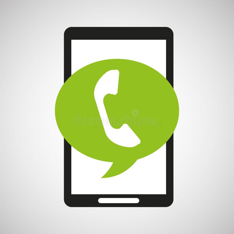 Black Mobile Phone Telephone Network Stock Vector - Illustration of ...