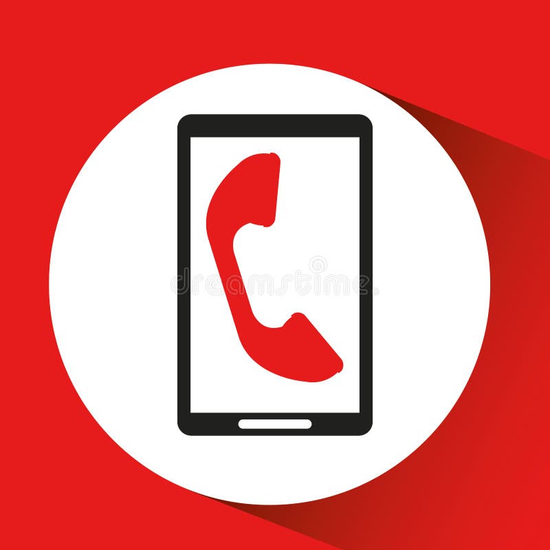 Black Mobile Phone Telephone Network Stock Vector - Illustration of ...