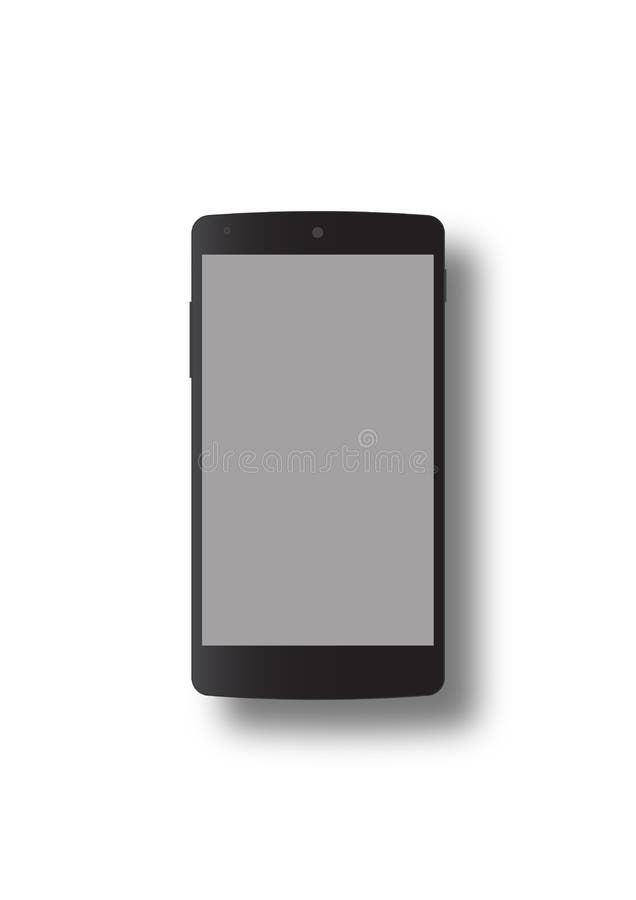 Black mobile phone stock vector. Illustration of modern - 51261565