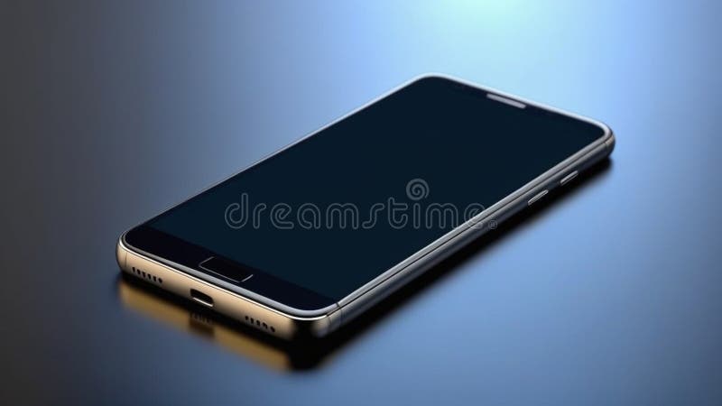 Black Mobile Smart Phone . Smartphone. Mobile Phone Template Stock ...