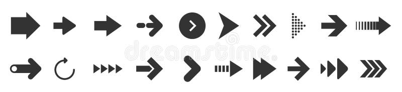 Modern Web Arrows Colourful Set Great Design For Any Purposes Arrow