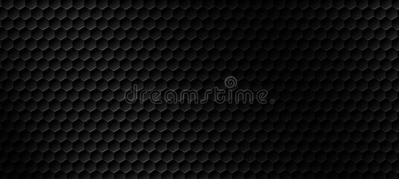 Black Modern Hexagon Texture Background Vector Illustration Stock ...