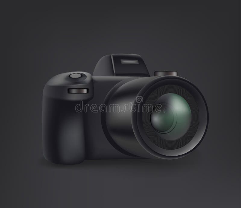 Mirrorless Digital Camera. One Line Drawing Vector Illustration ...