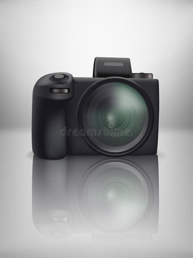 Mirrorless Digital Camera. One Line Drawing Vector Illustration ...