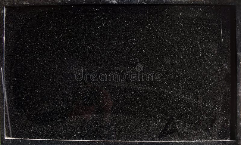 The Monitor Screen is Covered in Dust Stock Image - Image of condition ...