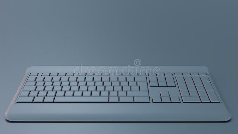 Black Monochrome Computer Keyboard Stock Illustration - Illustration of ...