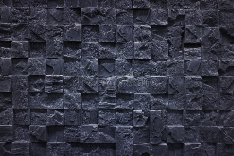 Black Mosaic Tiles Pattern or Texture Stock Image - Image of bathroom ...