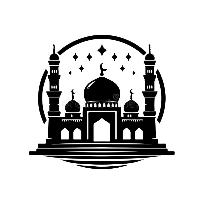 A Description for the Topic Black Mosque Stock Vector - Illustration of ...