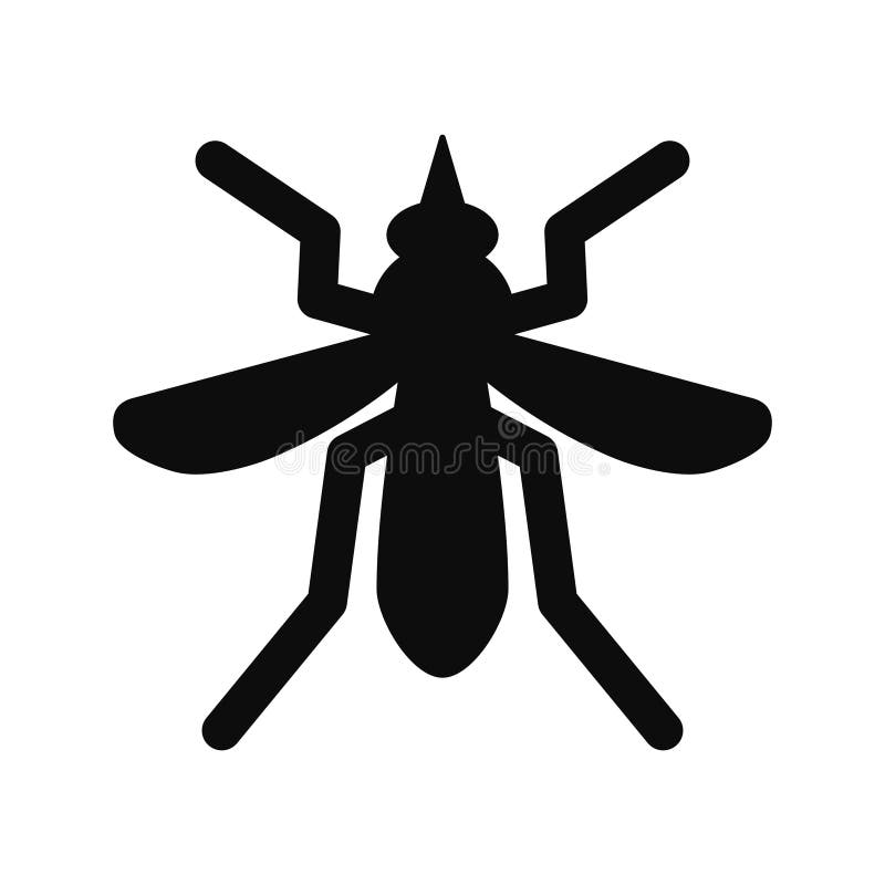 Mosquito Simple Vector Icon Stock Vector - Illustration of black, flat ...