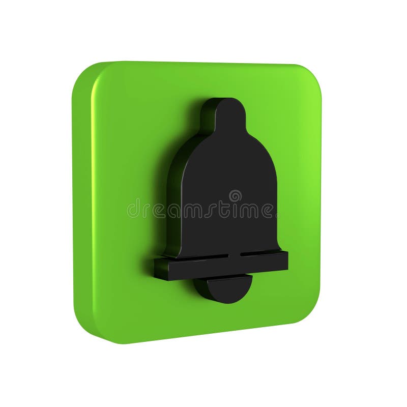 Black Motion Sensor Icon Isolated on Transparent Background. Green ...