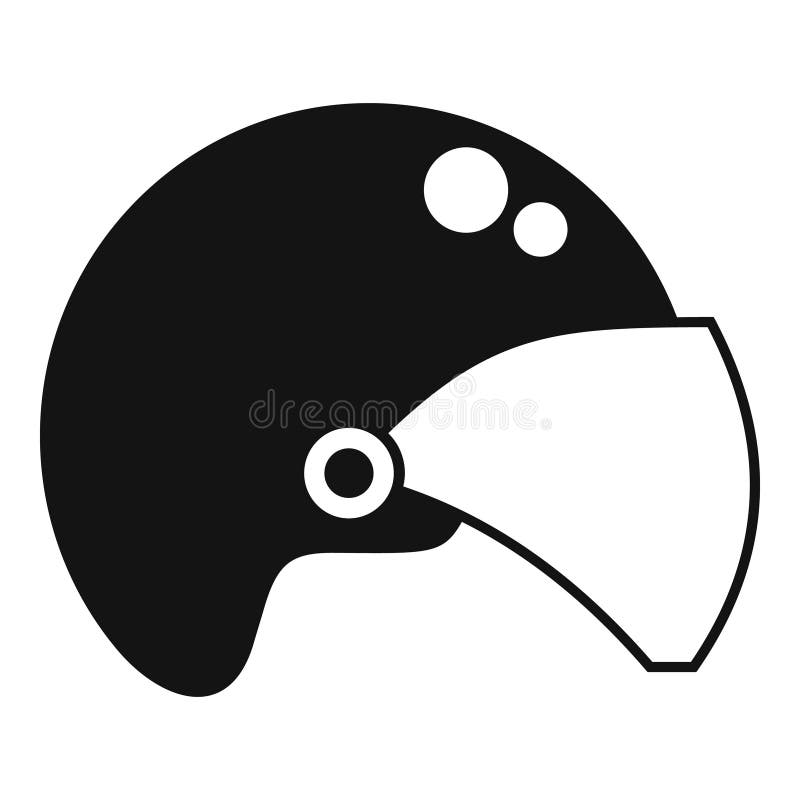 Black Motorcycle Helmet Vector Illustration Stock Vector - Illustration ...