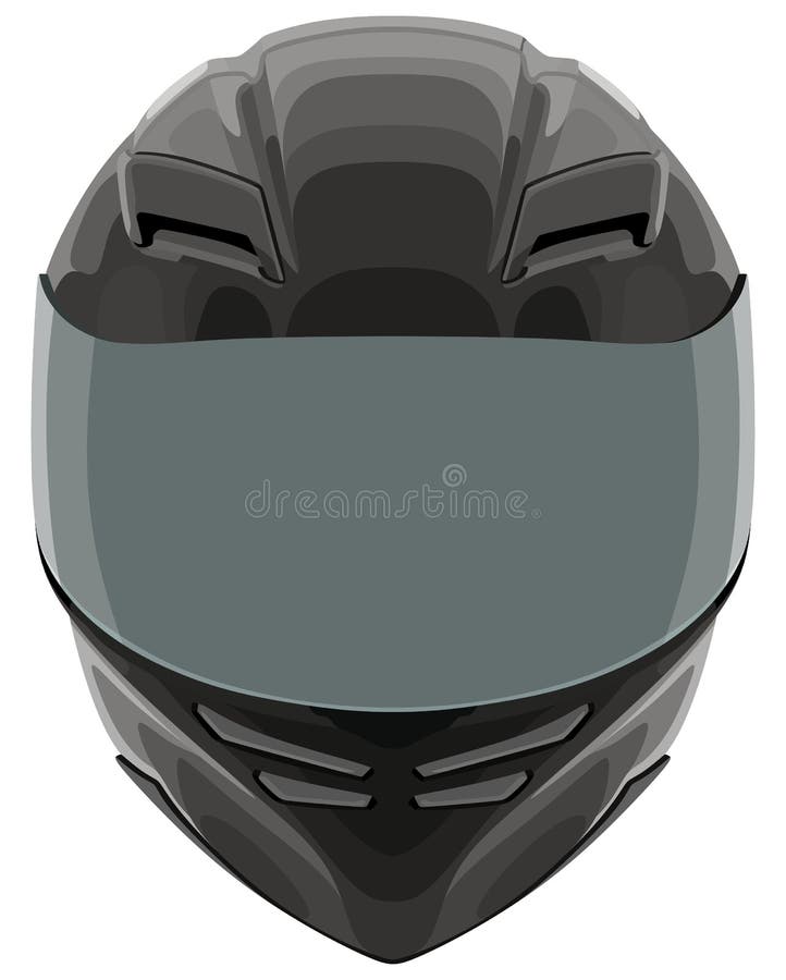 Black Motorcycle Helmet Vector Stock Vector - Illustration of race ...