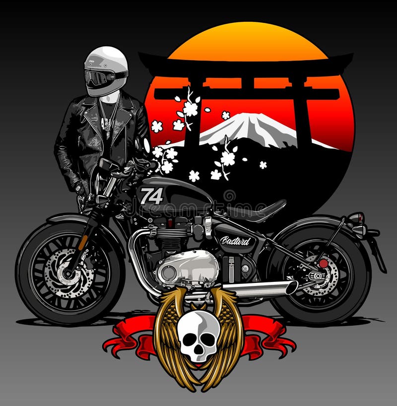 Chopper Motorcycle Front Side Stock Illustrations – 159 Chopper ...
