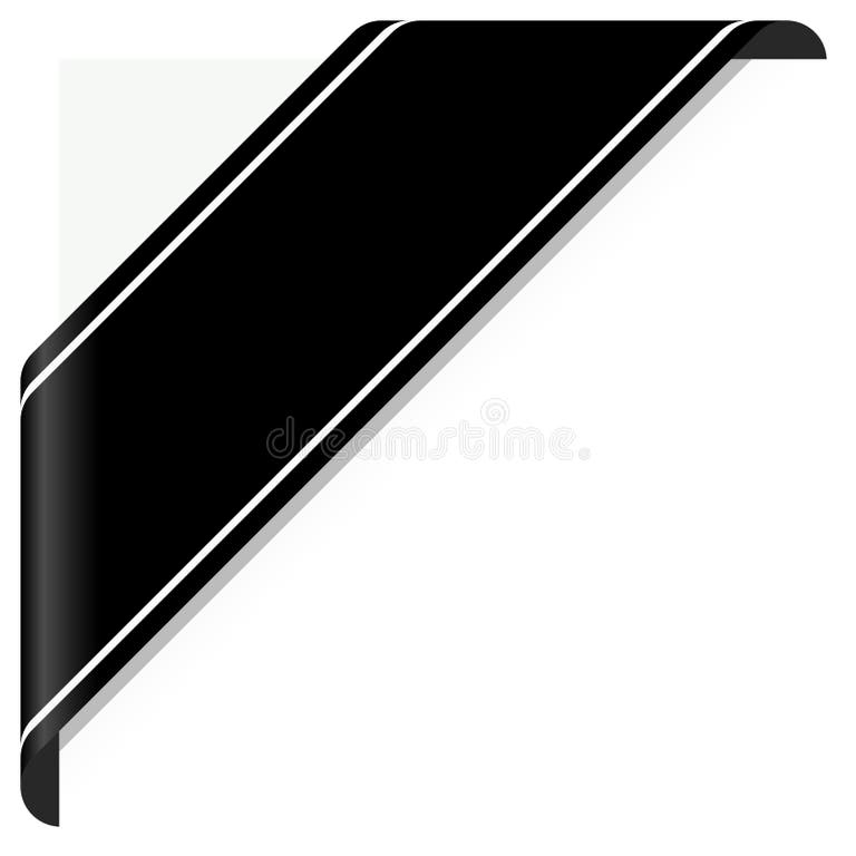 Black mourning banner stock vector. Illustration of crape - 52787363