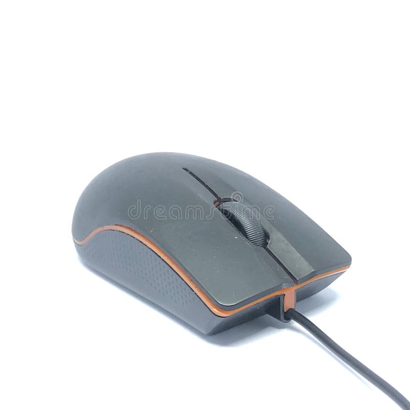 Black Mouse for Computer and Laptop Stock Photo - Image of brand, font ...