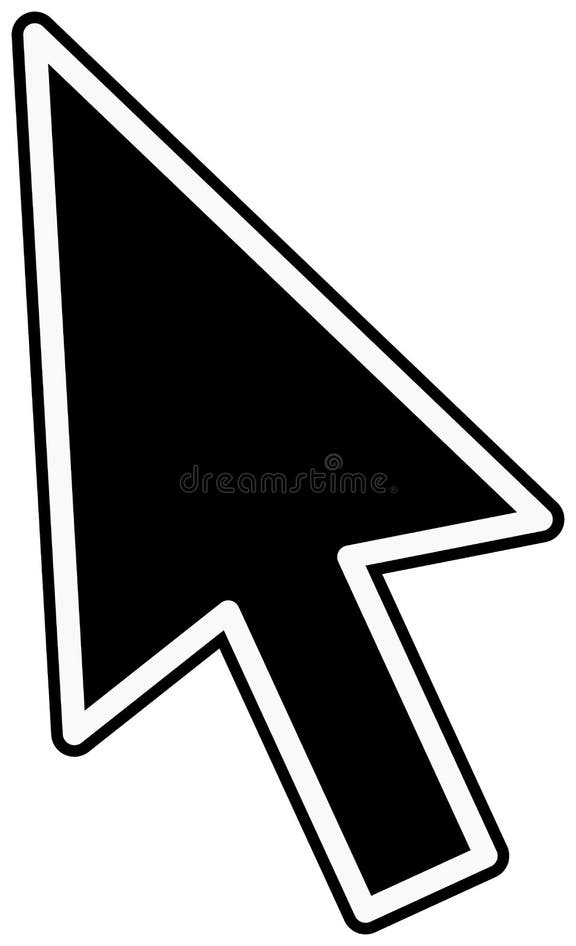 Black Mouse Cursor, Mouse Pointer, Mouse Arrow Stock Vector ...