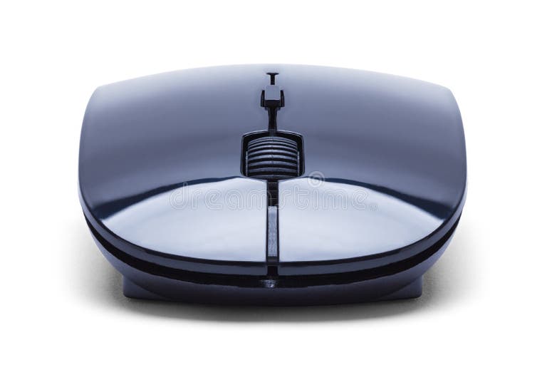 Black Mouse Front View stock photo. Image of wireless - 144935322