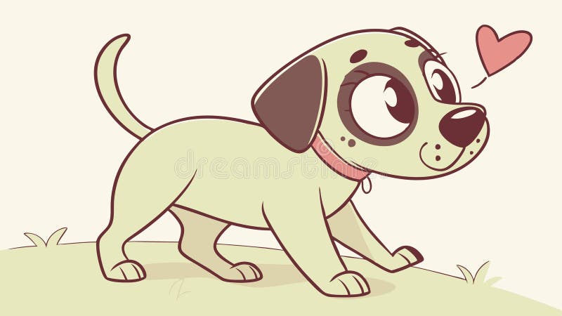 Black Mouth Cur Dog Active Looks Beach Vector Stock Vector ...