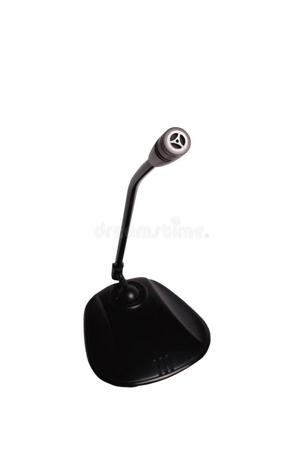 Black Multimedia Microphone Stock Photo - Image of message, technology ...
