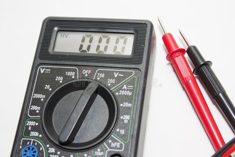 Black multimeter stock photo. Image of ampere, meter - 26950904