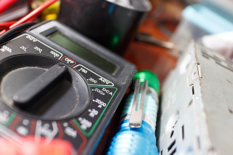 Black multimeter stock image. Image of alternating, gauge - 81536907