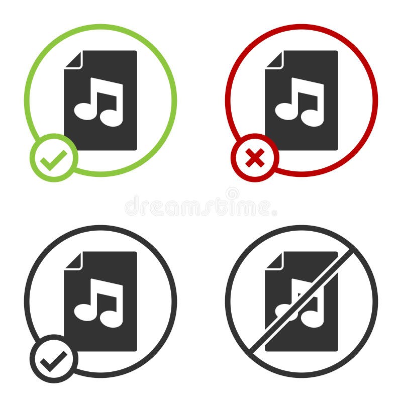 Black White Musical Notes Circle Stock Illustrations – 429 Black White ...