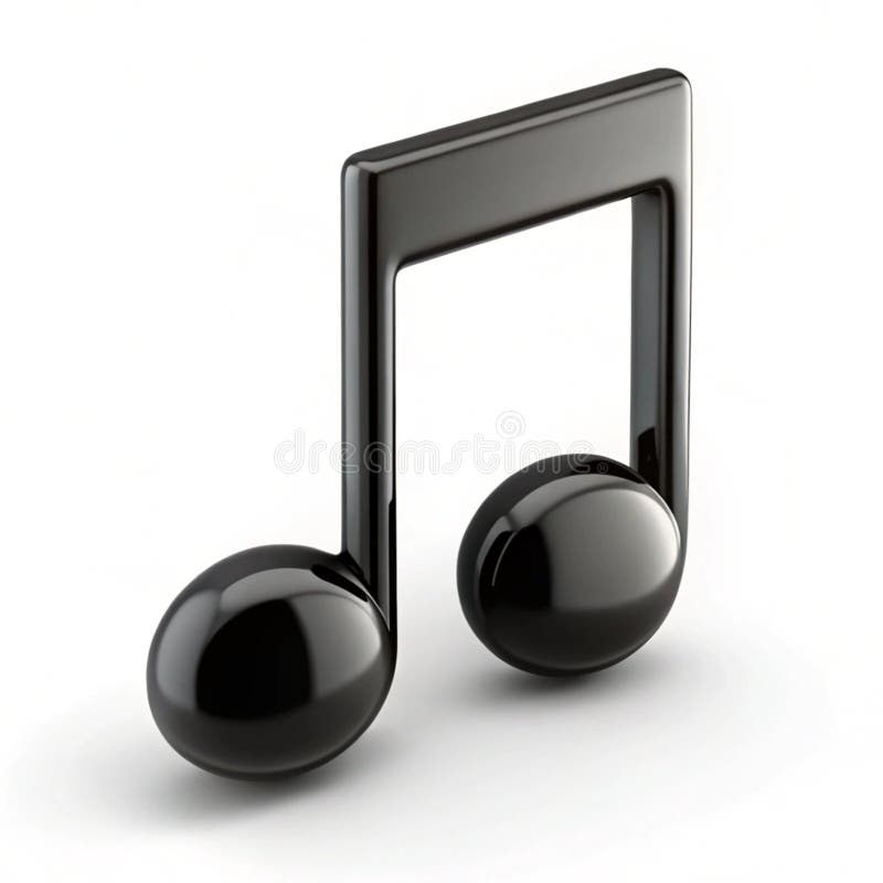 Black music note stock illustration. Illustration of tune - 362349383