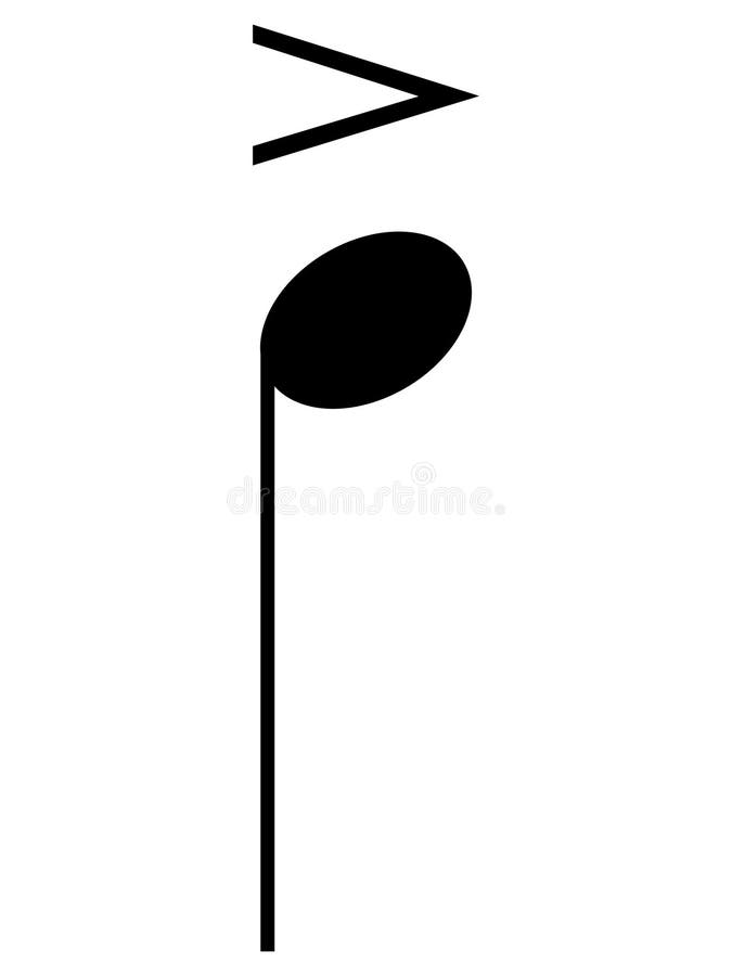 Black Music Symbol of Quarter Note Rest on Ledger Lines Stock Vector ...