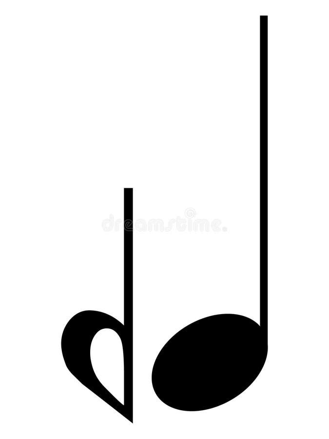 Black Music Symbol of Glissando or Portamento on Staff Lines Stock ...
