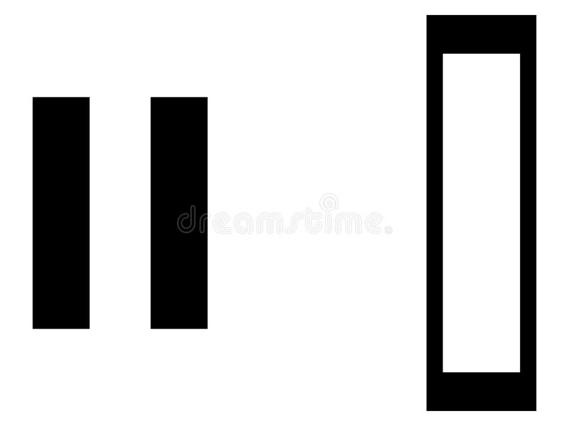 Black Music Symbol of Neutral Clef Stock Vector - Illustration of ...