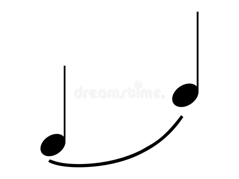 Black Music Symbol of Triplet—three Quarter Notes on Ledger Lines Stock ...