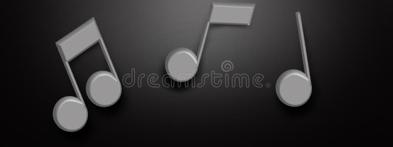 Black Musical Background with Notes Theme Stock Image - Image of tone ...