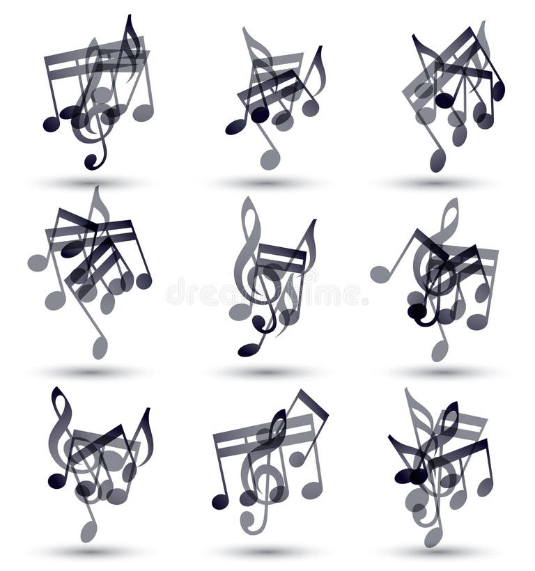 Black Musical Notes Stock Illustrations – 22,680 Black Musical Notes ...