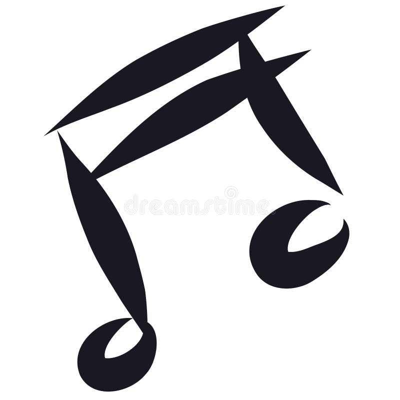Black Musical Notes. Vector Illustration of Musical Notes EPS10 Stock ... Black Musical Notes. Vector Illustration of Musical Notes EPS10 Stock ...