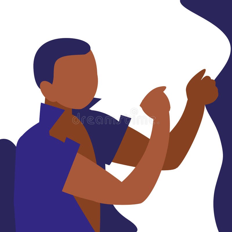 Black Musician Jazz Character Stock Vector - Illustration of afro ...