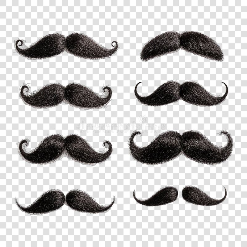 Black mustache set stock photo. Illustration of sticker - 341461932