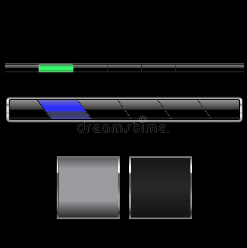 Another Cool Vector Web Buttons Stock Vector - Illustration of silver ...