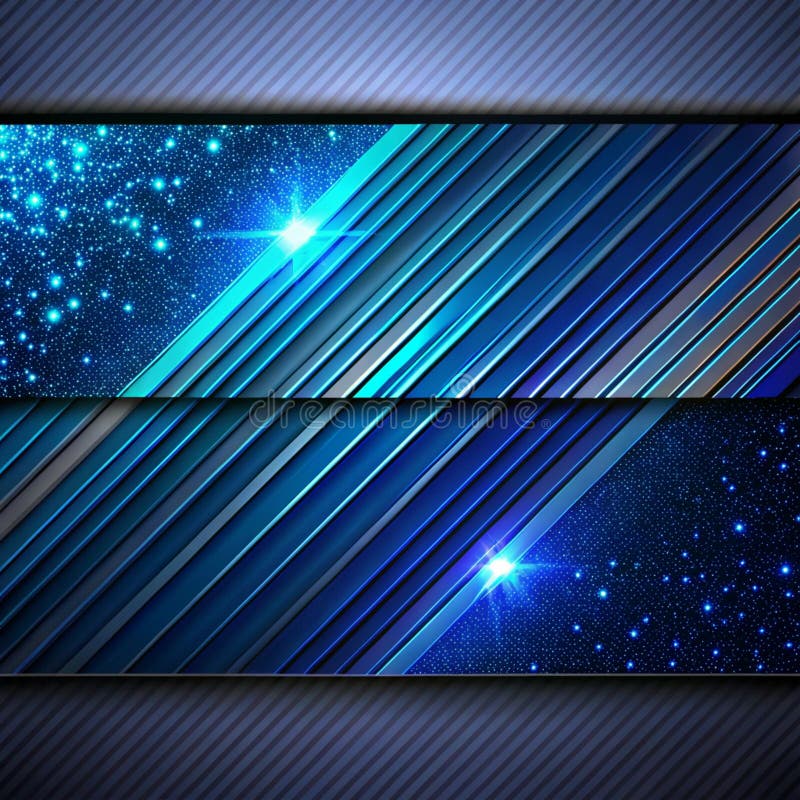 Black Navy Abstract Background with Gradient, Glitter, and Wavy Lines ...