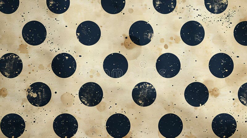 Black and Navy Dots on a Neutral Background. Stock Illustration ...