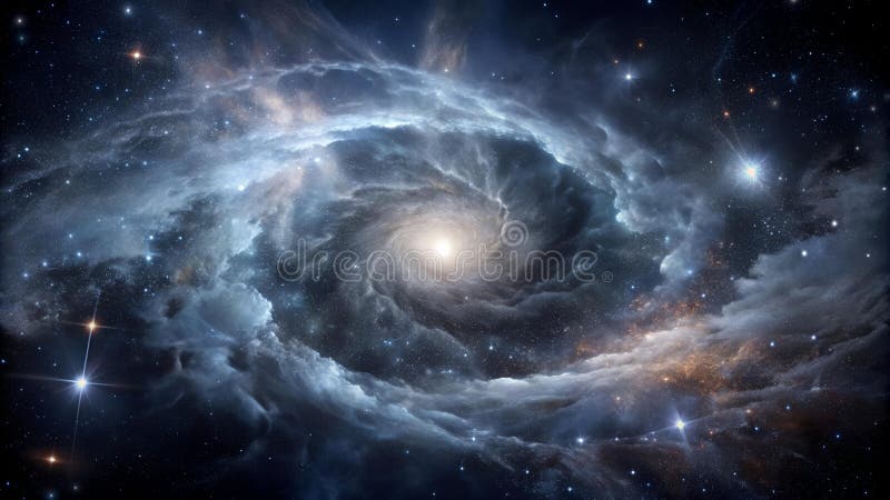 Black Nebula: a Cosmic Void of Noise and Texture AI Generated Stock ...