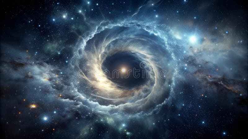 Black Nebula: a Cosmic Void of Noise and Texture AI Generated Stock ...