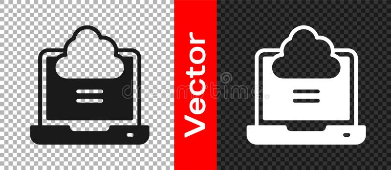 Black Network Cloud Connection Icon Isolated on Transparent Background ... Black Network Cloud Connection Icon Isolated on Transparent Background ...