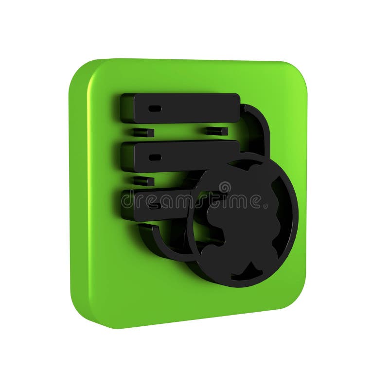 Black Network Cloud Connection Icon Isolated on Transparent Background ...