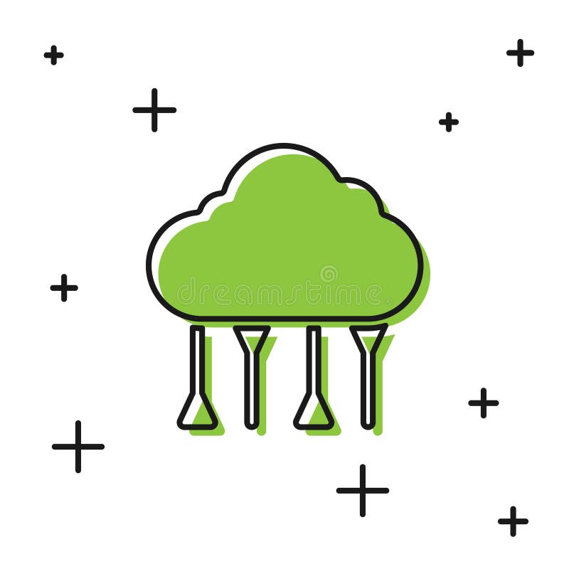 Cloud Computing Icon Vector Isolated on White Background, Cloud Stock Illustration ...