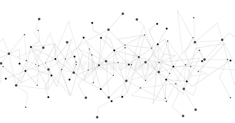 Black Network on White Background Stock Vector - Illustration of ...